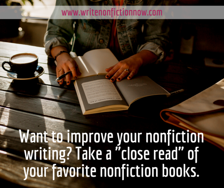How to Improve Your Writing with Close Reads of Nonfiction Books ...