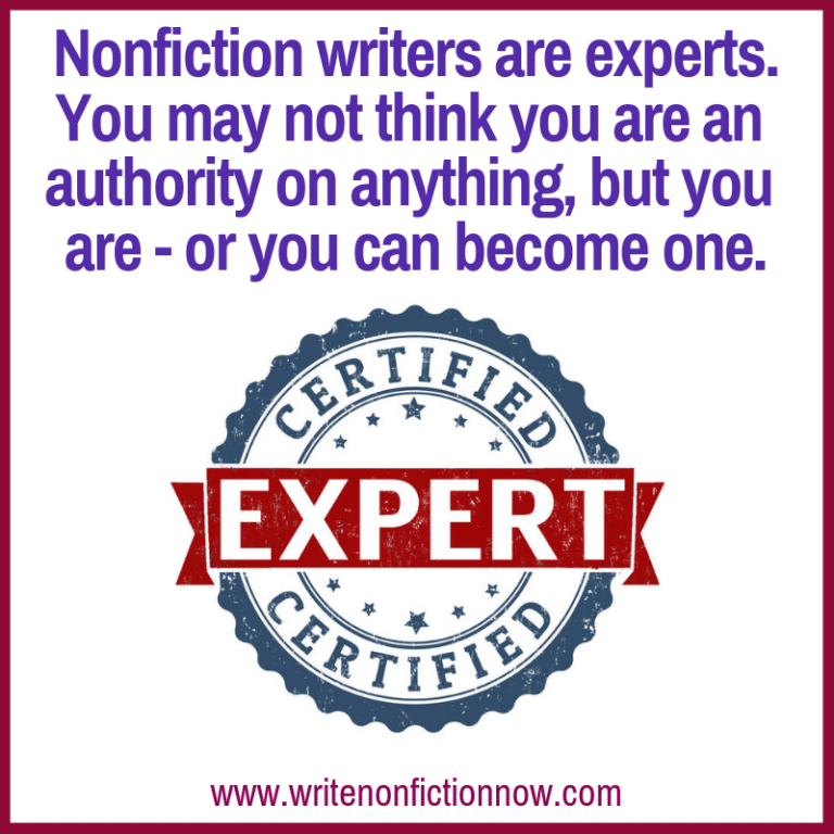 10 Ways to Develop Expert Nonfiction Author Status - Write Nonfiction NOW!