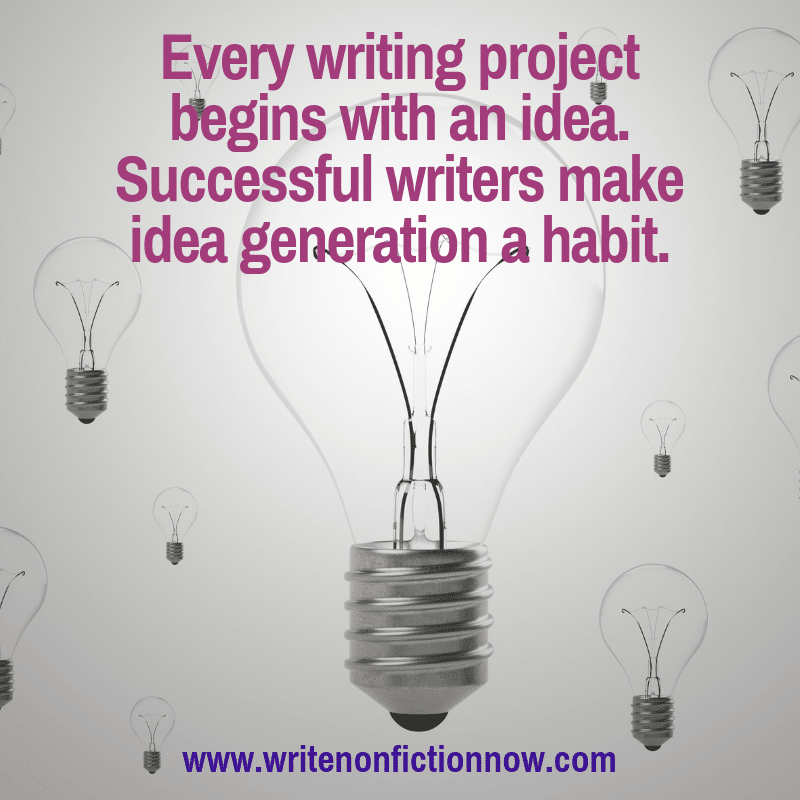 How To Generate Enough Writing Ideas To Last The Rest Of The Year 