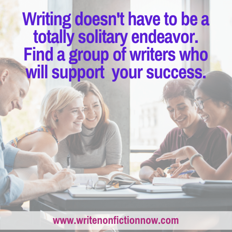 Join a Writers’ Group to Help Meet Your Nonfiction Writing Goals ...