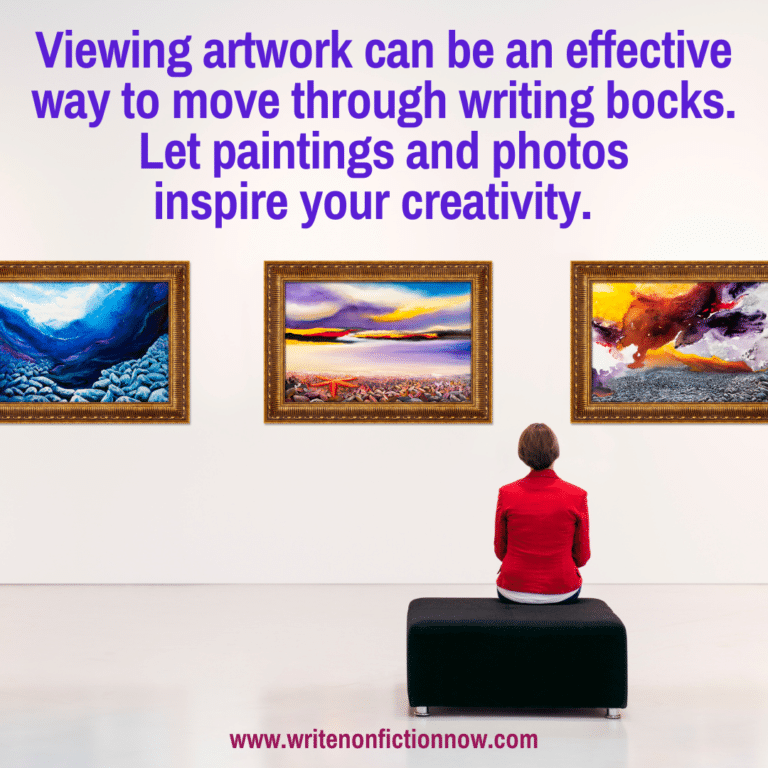 How to Use Art to Inspire Your Writing - Write Nonfiction NOW!