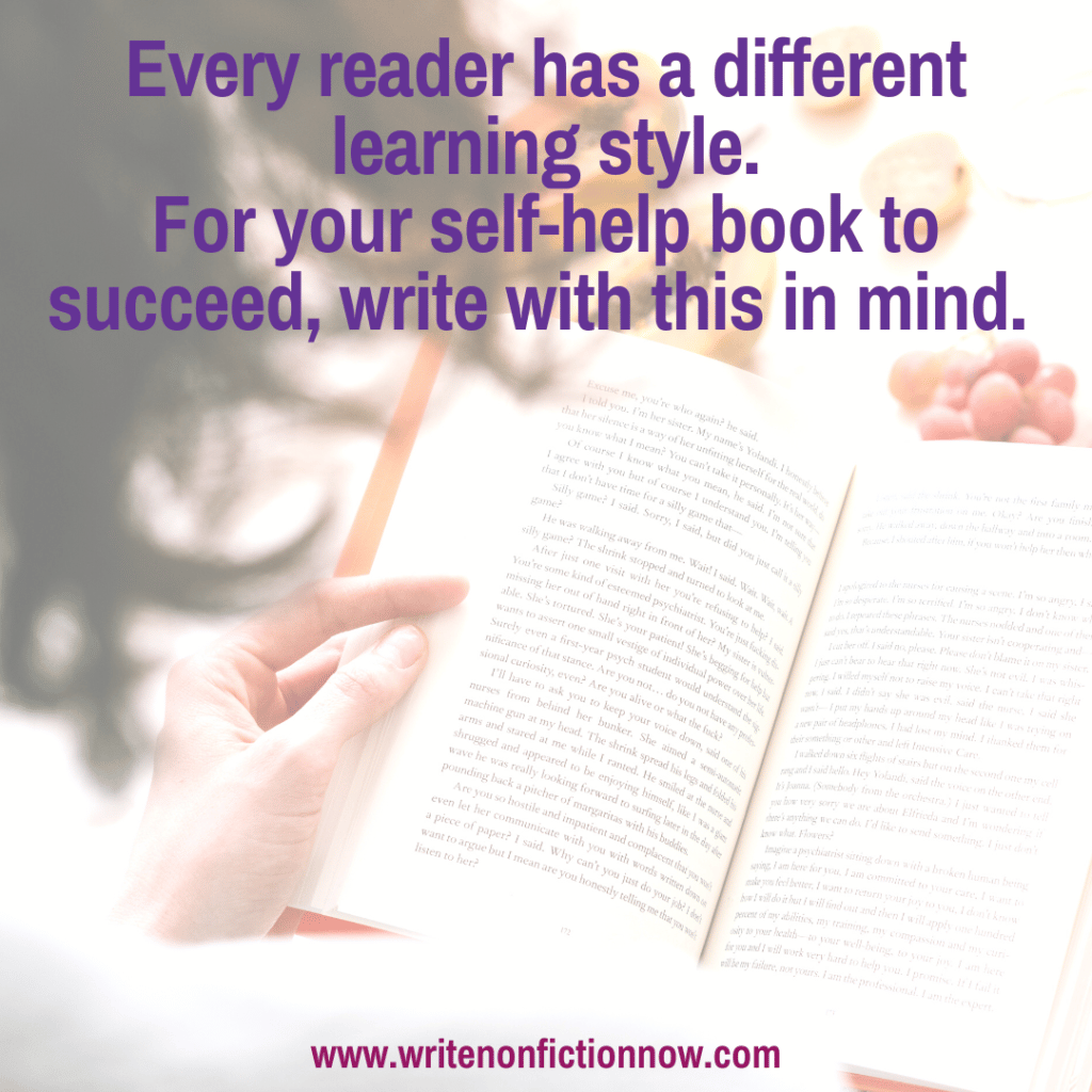 2 Ways to Focus on Learning Styles when Writing Your Self-Help Book ...
